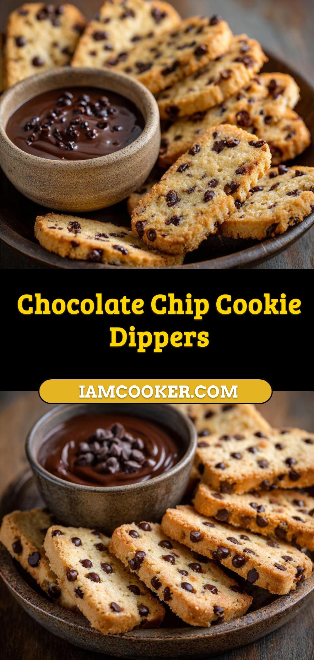 Chocolate Chip Cookie Dippers for Snacking and Sharing - Iam Cooker