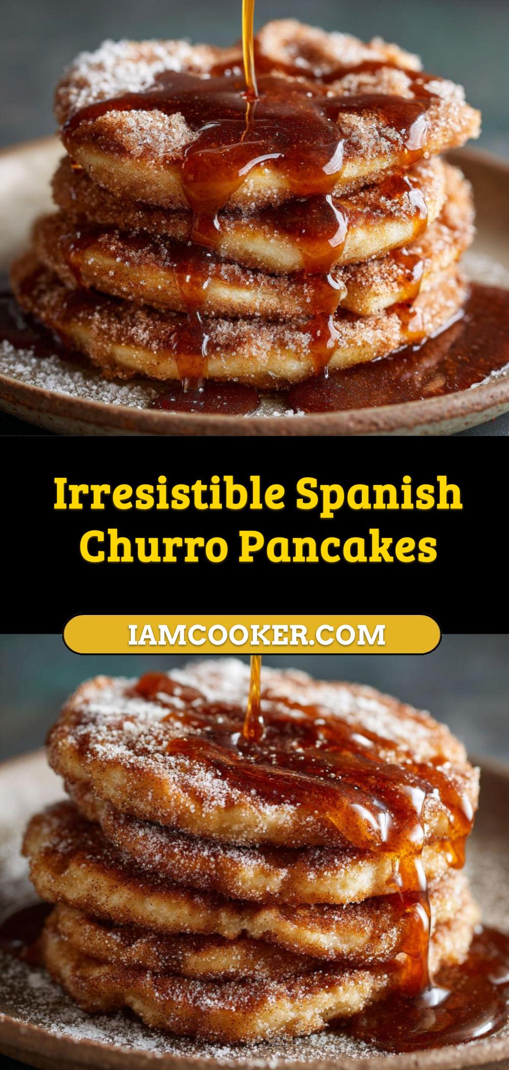 Irresistible Spanish Churro Pancakes with Cinnamon Sugar - Iam Cooker