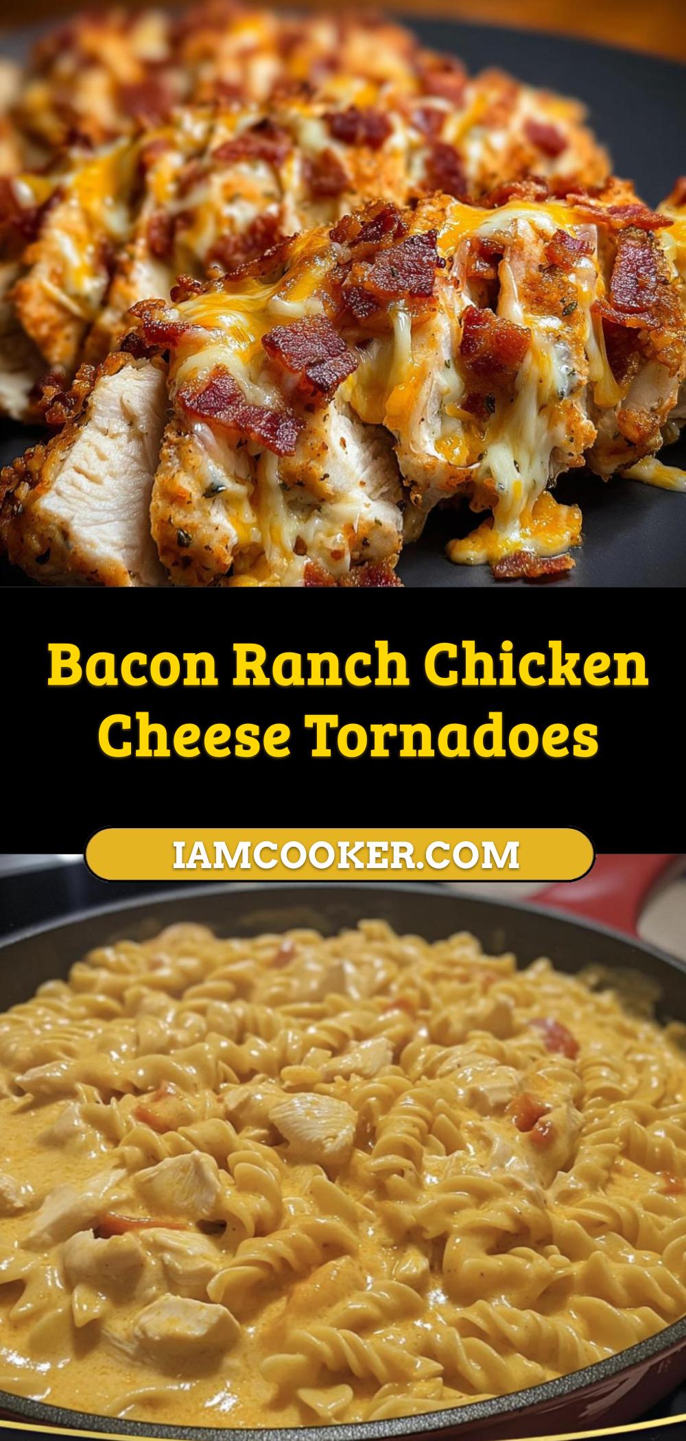 Bacon Ranch Chicken Cheese Tornadoes with Mozzarella - Iam Cooker