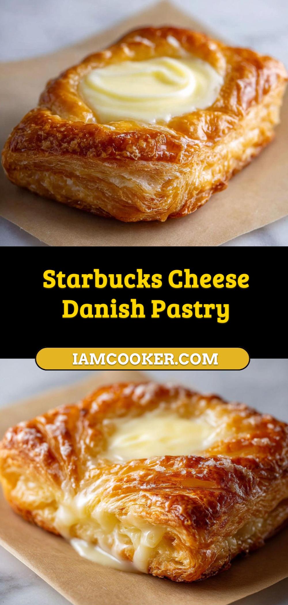 Flaky Starbucks Cheese Danish with Creamy Filling and Puff Pastry - Iam ...
