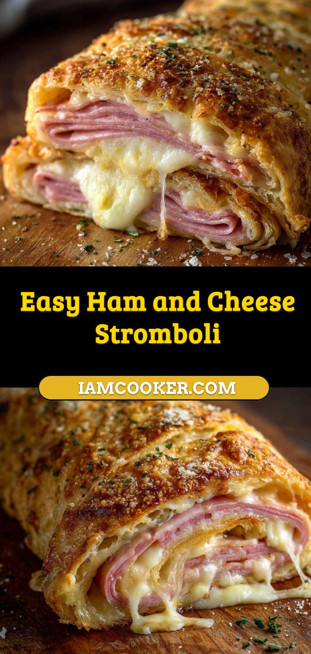 Easy Ham and Cheese Stromboli with Quick Baking Tips - Iam Cooker