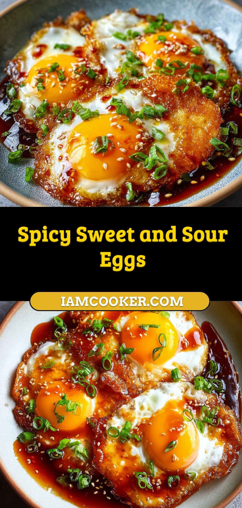 Bold Spicy Sweet and Sour Eggs with Tangy Sauce - Iam Cooker
